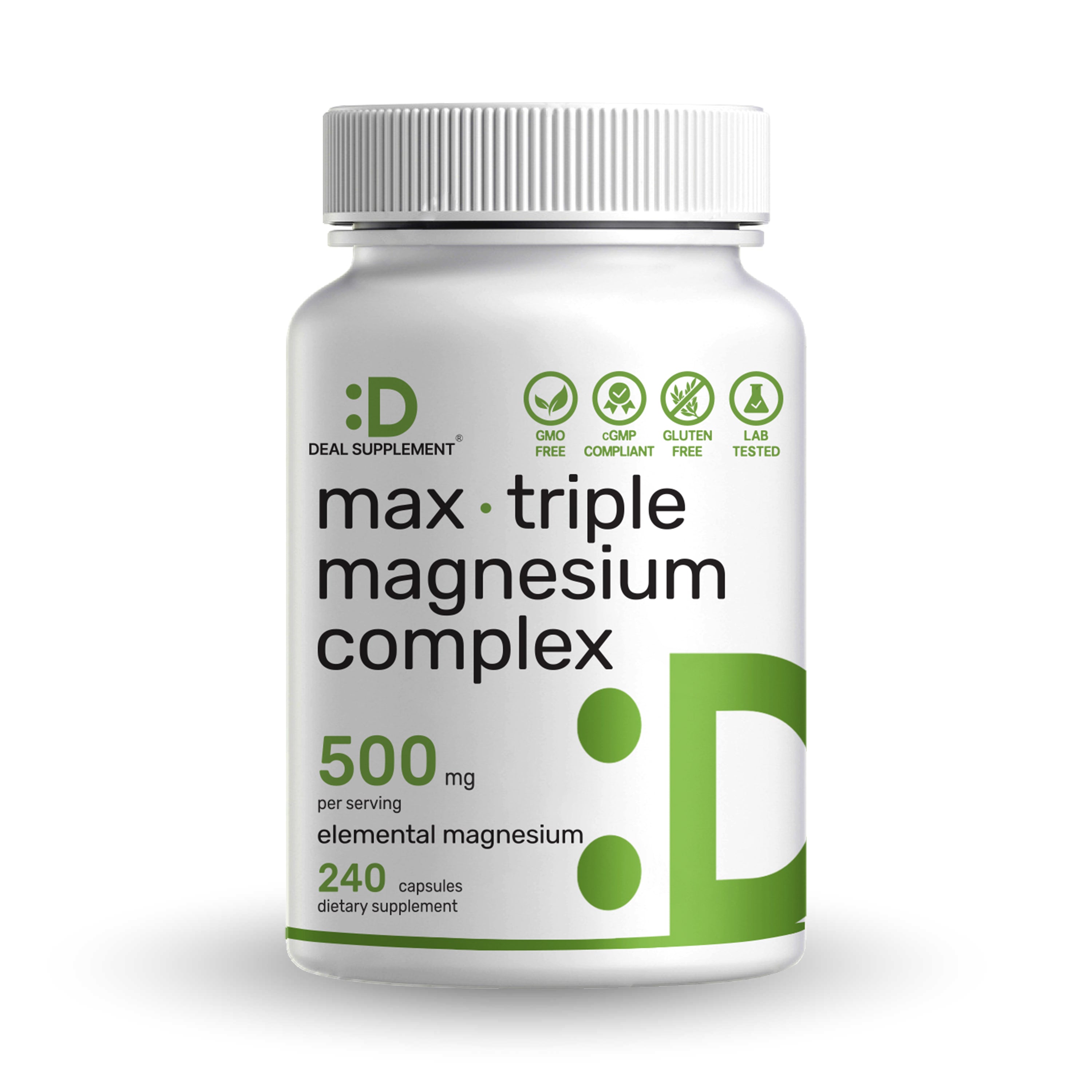 Triple Magnesium Complex 500mg, 240 Capsules – Deal Supplement