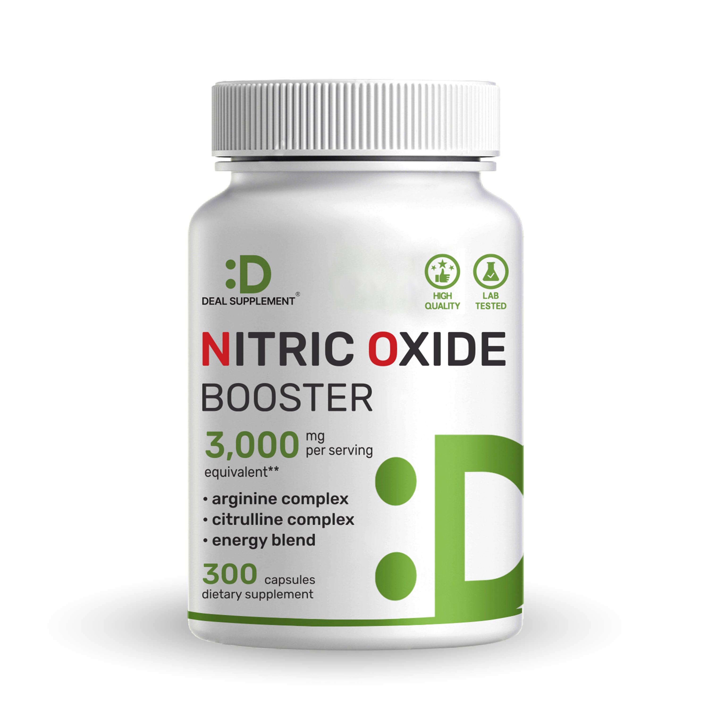 Nitric Oxide Booster 3,000mg Per Serving, 300 Capsules – Deal Supplement